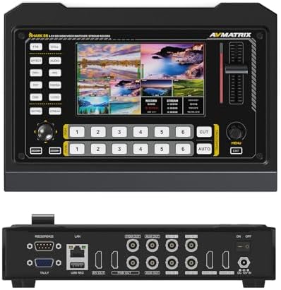 Amazon.com: AVMATRIX Shark S6 Camera Video Mixer Switcher with 5 Inch ...