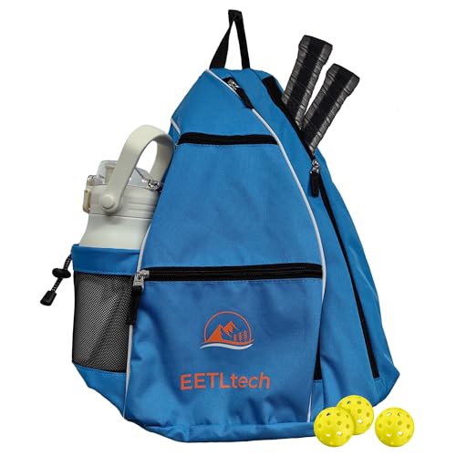 EETLtech Pickleball Bag, Dry Wet Pockets Gym Bag With Mesh Water Bottle ...