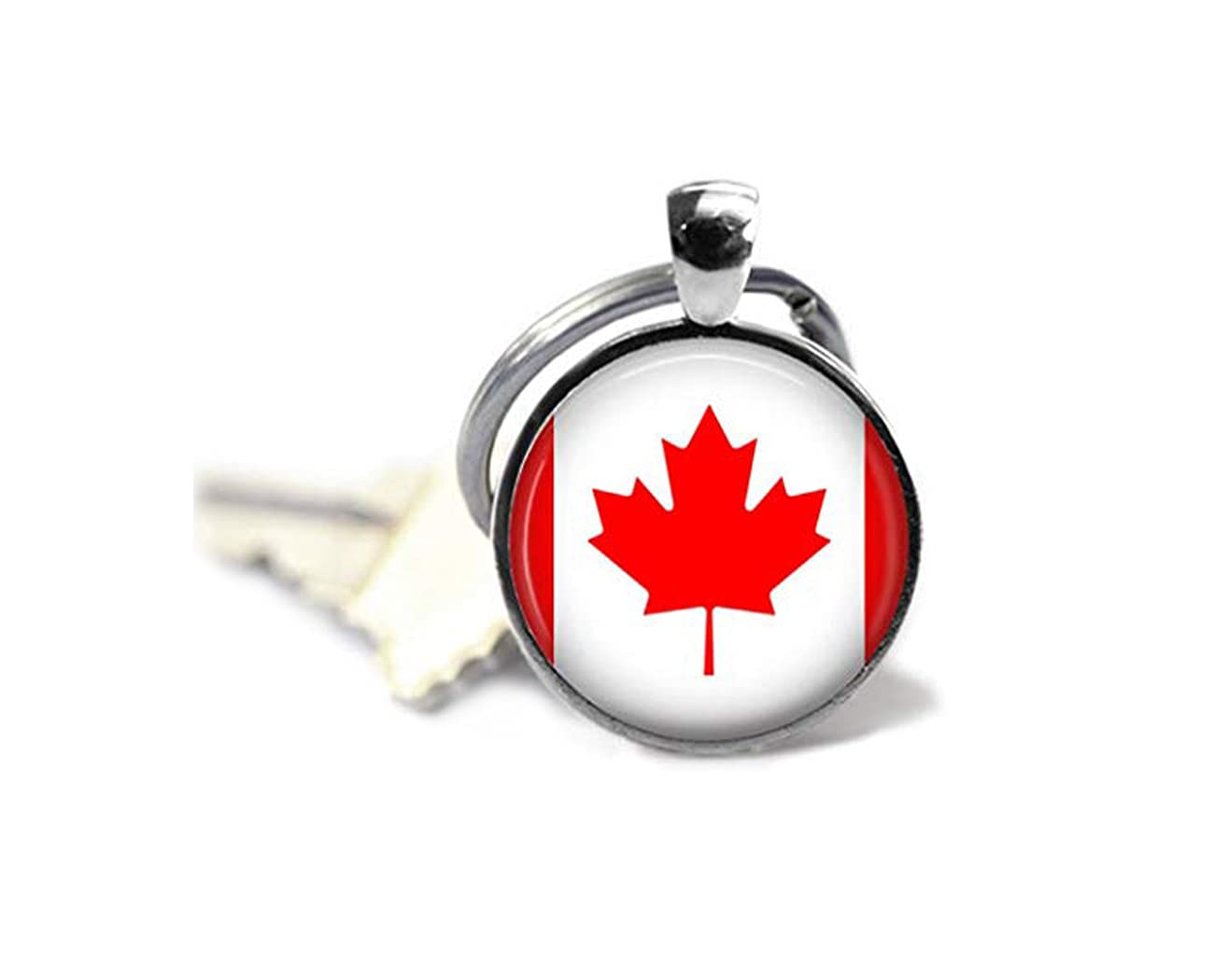 Heng Yuan Tian Cheng Canadian Flag Canada Keychain Maple Leaf ...
