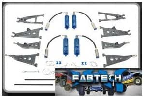 Fabtech FTS21031BK 3" Rear Leaf Spring Hanger System, Shackles & Parts ...