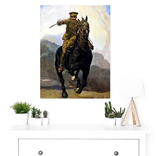 Forward Victory Cavalry Soldier WWI War Advert Large Print Poster Wall ...