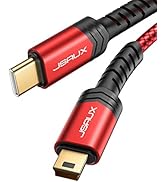 Amazon.com: JSAUX Mini USB Cable[2-Pack 3.3ft+6.6ft], USB 2.0 Type A to ...