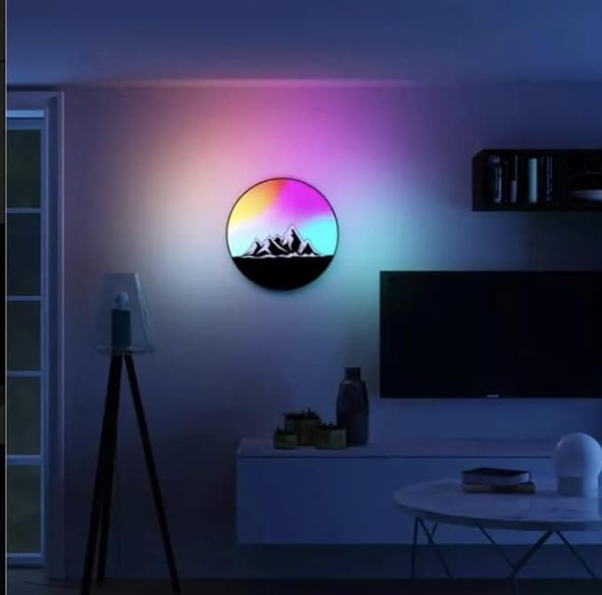 Smart RGB Wall Light Indoor Dimmable Wall Lamp with Remote Control App ...
