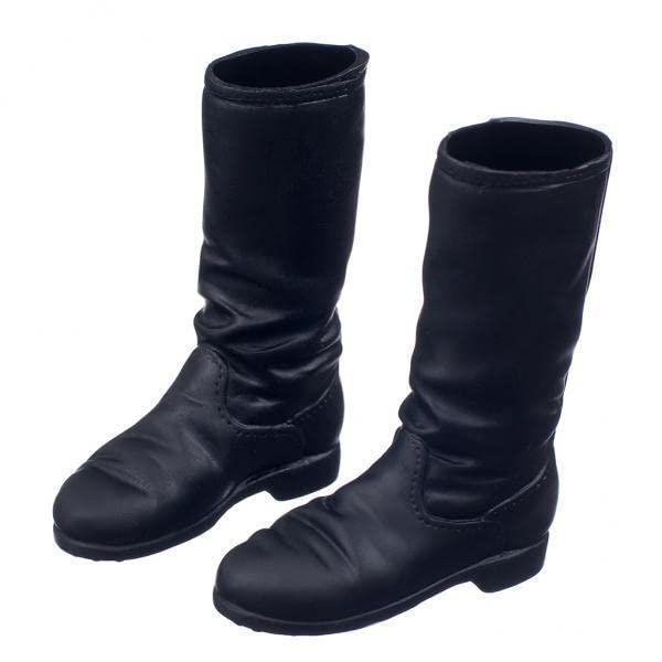 Buy VELURA 5xBlack 1/6 Scale Long Boots Shoes for 12 inch Female Action ...