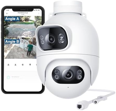 Amazon.com : IMILAB EC6 Dual Outdoor Plug-in Security Camera: 2K Dual ...