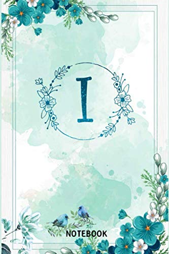 I: Letter I Initial Alphabet Monogram Notebook Monogrammed confetti ...