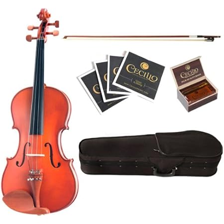 Amazon.com: Mendini 16-Inch MA250 Varnish Solid Wood Viola with Case ...