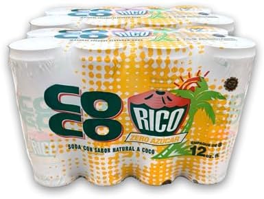 Amazon.com : Coco Rico Diet Coconut Soda (Pack of 16, 12oz cans ...