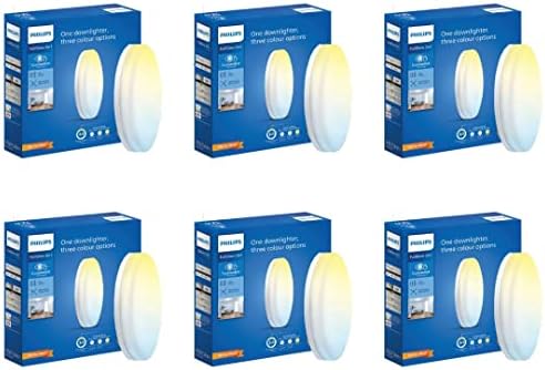 PHILIPS Full Glow 12-watt Round LED Surface Downlighter | 3 Colors in 1 ...