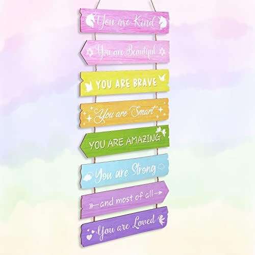 Inspirational Phrase Wall Art, Motivational Quote Wooden Hanging Sign ...