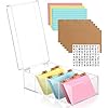Amazon.com : 3 x 5 Inch Acrylic Index Card Holder Clear Index Card Box ...