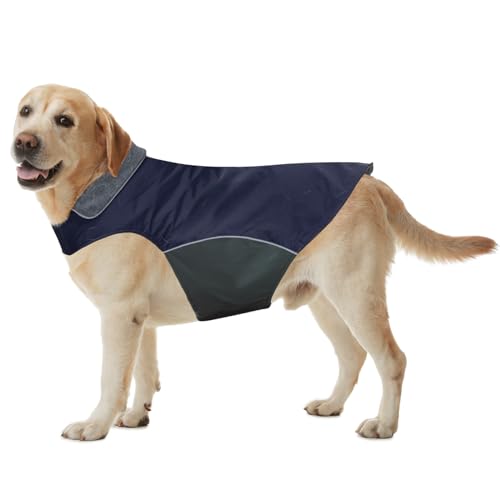 Winter Dog Coat 100% Waterproof Thicken Dog Jacket For Lab Pitbull ...