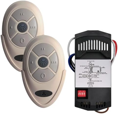Amazon.com: Nexete Universal Ceiling Fan Remote 3 Speed & Light Dimmer ...