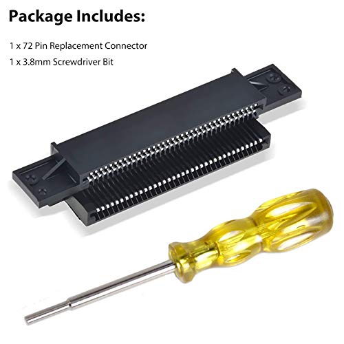 Sunjoyco 72 Pin Replacement Connector Cartridge Slot and 3.8mm ...