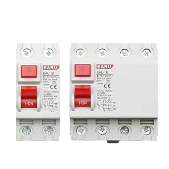2P 4P 10/30/100/300mA Type A RCCB RCD ELCB Electromagnetic Residual ...