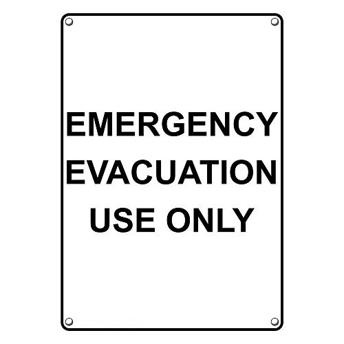 Amazon.com: Weatherproof Plastic Vertical Emergency Evacuation Use Only ...