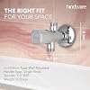Hindware F740006CP Dove 2 Way Angle Valve, Stop Cock, Brass with Chrome ...