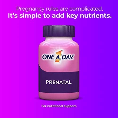 One A Day Multivitamínico prenatal 1 para mujeres suplemento para antes ...