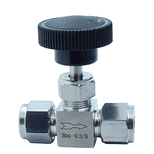 Snapklik.com : Stainless Steel 304 Instrument Gas Needle Valve 3/8 ...