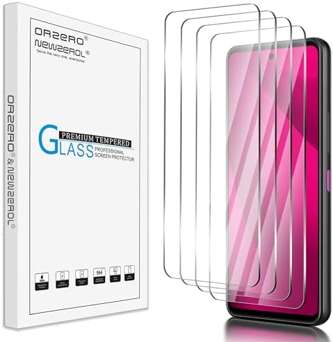 Amazon.com: Orzero (4 Pack) Tempered Glass Screen Protector Compatible ...