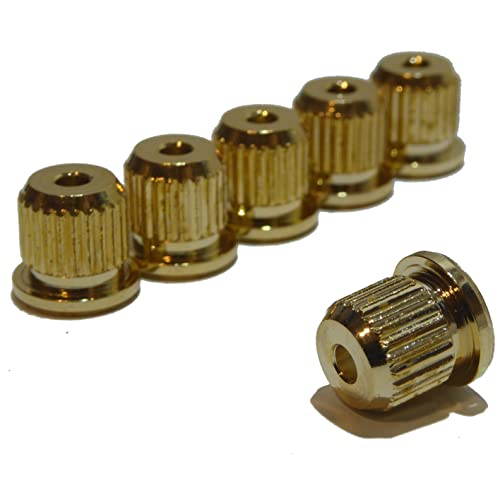 Guitar String Ferrules set of 6 Gold 8mm Diameter bushes – BigaMart
