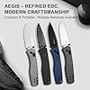 Kizer Aegis EDC Pocket Knife, 2.8" AEB-L Steel Drop Point Folding Knife ...
