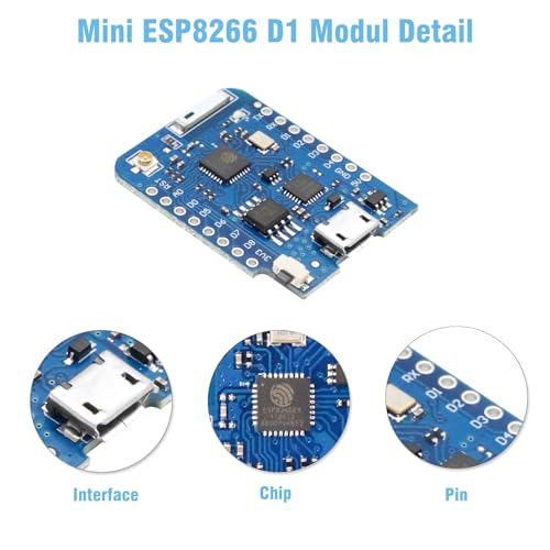 WEMOS Mini ESP8266 D1 XTVTX WEMOS D1 Pro 4MB External Antenna Connector ...