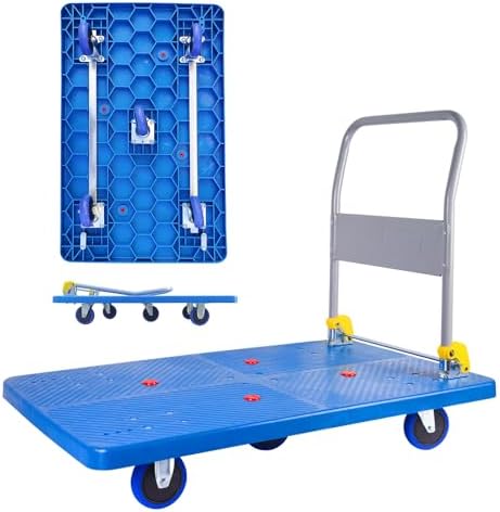 Amazon.com: Doppy Flatbed Cart, 1320lbs Heavy Duty Capacity Platform ...