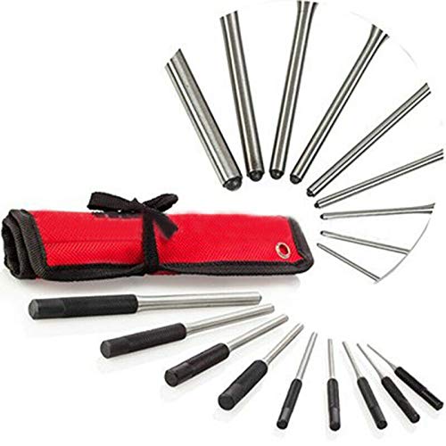 KCHOICE® New 9pcs Set Steel Roll Pin Punch Set Tool Kit for Removing ...