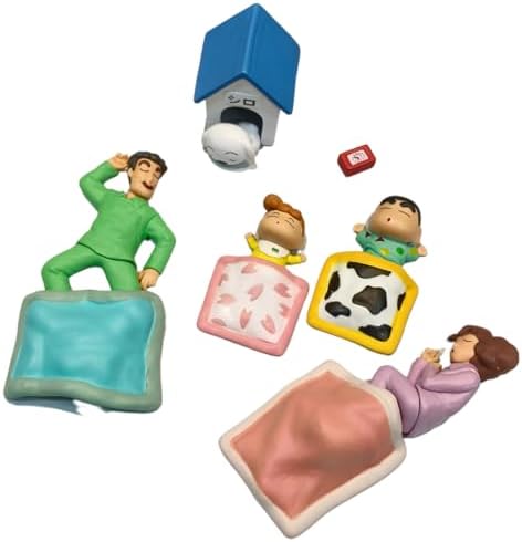 Buy Blue Aura Shinchan Action Figure Miniatures Set of 5 Toy Size - 3.5 ...