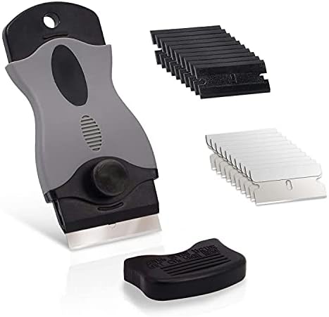 Gomake Locking Razor Blade Scraper with Safety Cap, Glass Cooktop ...