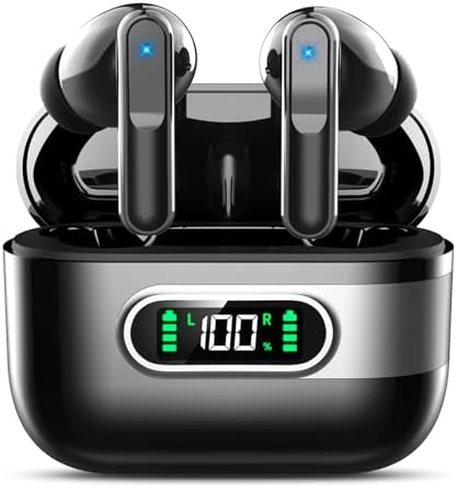 Bluetooth 5.3 Headphones, Wireless Headphones In Ear with 42H Playback ...