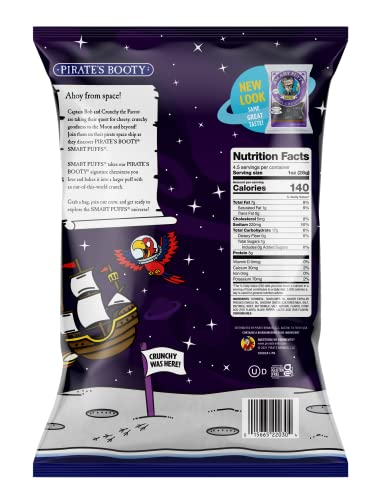 Snapklik.com : Pirates Booty Smart Puffs, Real Cheddar, 4.5oz Grocery ...