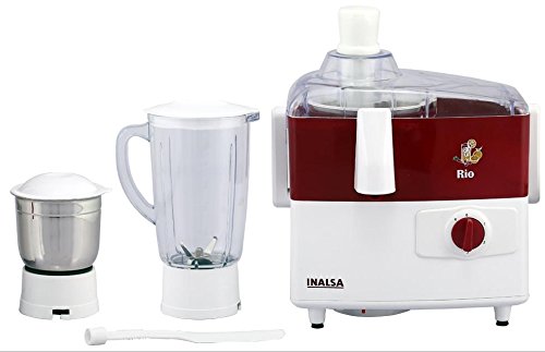 Buy Inalsa Rio Juicer Mixer Grinder (Red & White) Online at Low Prices ...