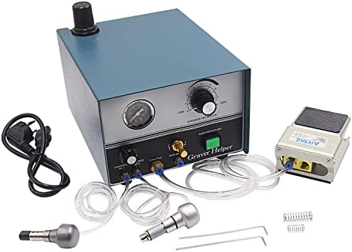 Double Head Pneumatic Jewelry Engraving Machine, 220V 60Hz Pneumatic ...