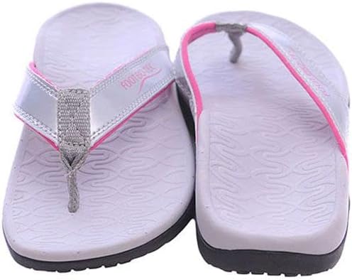 FOOT BIO-TEC Female Salsa Silver Orthotic Thongs 10 : Amazon.com.au ...
