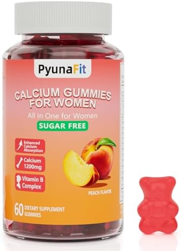 Amazon.com: PYUNAFIT Calcium Gummies for Women 1200 mg, Calcium ...