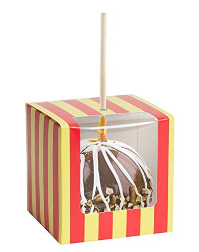 Amazon.com: Candy Apple Box with Window - Package of 10 : Industrial ...
