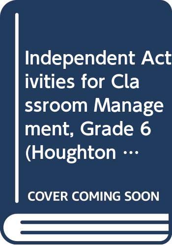 Houghton Mifflin Reading: Classroom Mngmt Hndbk Lv 6: J. David Cooper, et al: 9780618385478 ...