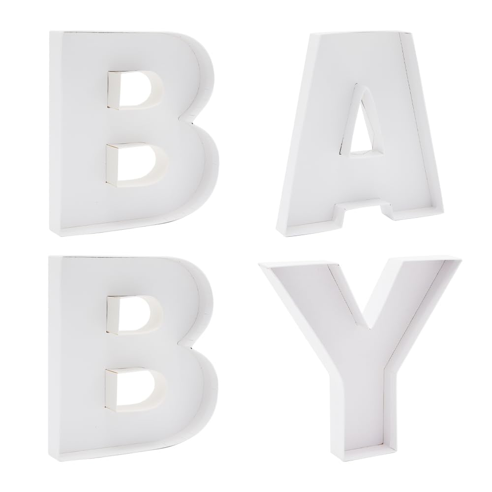 Amazon.com: Baby Shower Cardboard Letter Fillable Sweet Chocolate ...
