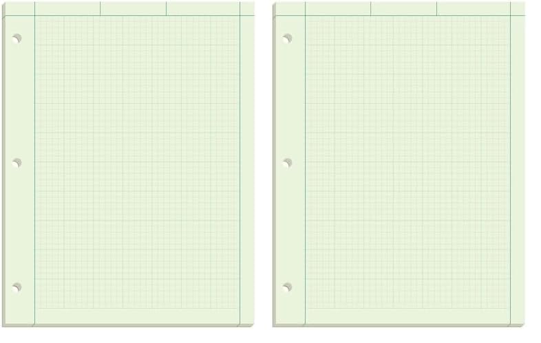 Amazon.com : Tops Engineering Computation Pad, 8-1/2" x 11", Glue, 5 x ...