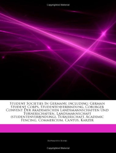Amazon | Articles on Student Societies in Germany, Including: German ...