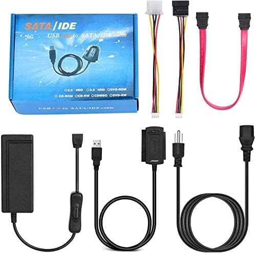 DooBuy USB to SATA IDE Converter Cable Adapter USB 2.0 to 2.5/3.5/5 ...