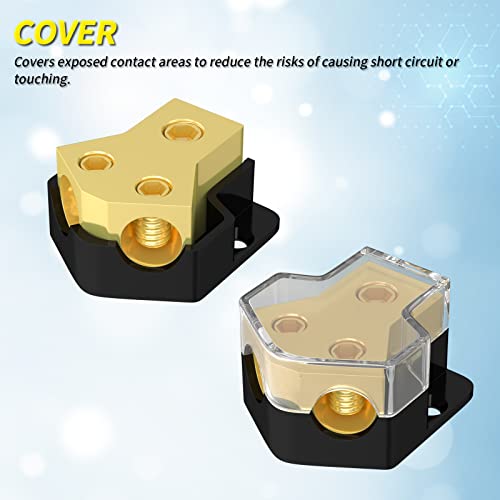 Snapklik.com : Power Distribution Block Car Audio 2 Way Ground ...