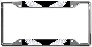 Amazon.com: White Angel Wings Car License Plate Frames - Aluminum Metal ...
