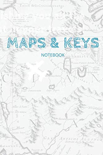 Maps & Keys Notebook: Quad Ruled Paper (6x9) Sketchbook for map making ...