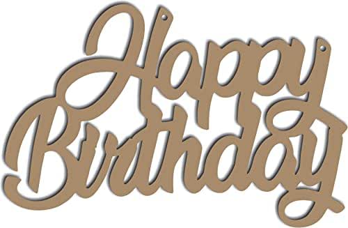 Letrero Happy Birthday Cumpleaños 60 X 40 Cm Madera Mdf : Amazon.com.mx ...