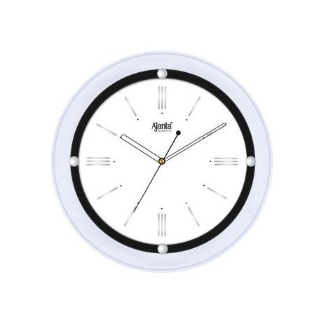 Buy Ajanta Fancy Sweep Second Clock (White, 487 SS) Online at Low ...