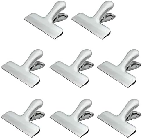 Whaline Stainless Steel Chip Clips Set, 4.7'' & 3'' Chip Bag Clips ...