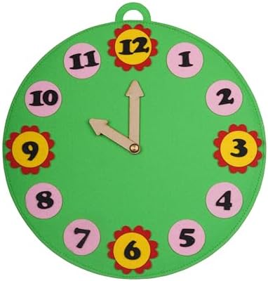 Buy Mathworld Student Dummy Time Learning Clock Round Size 15x15 cm for ...